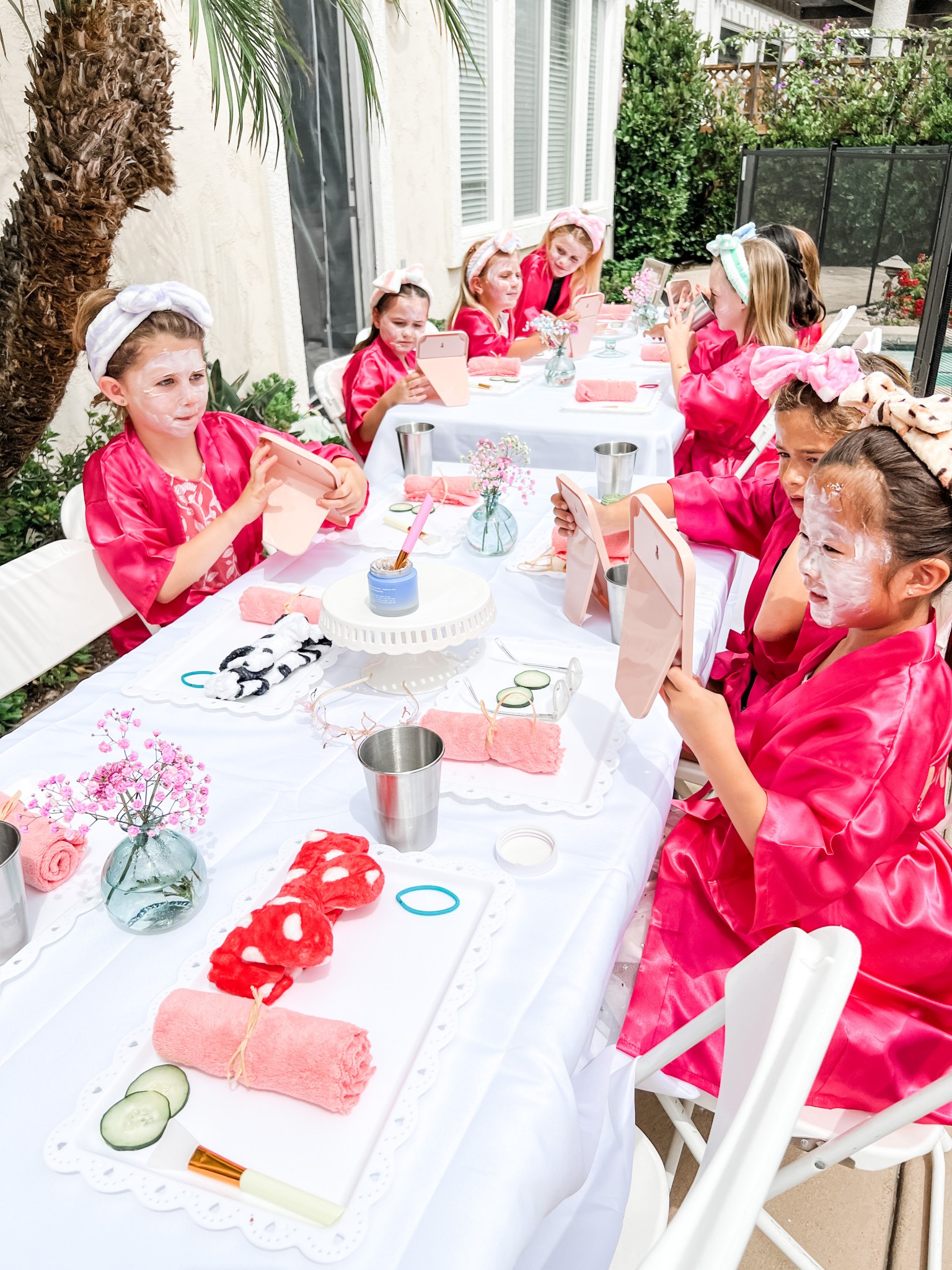 “Sweet Sassy & Seven” Glam-Up Spa 7th Birthday Party – That Celebration ...